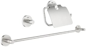 Grohe Essentials - Sada doplňků do koupelny 3 v 1, supersteel 40775DC1