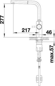 Blanco EVOL-S VOLUME nerez imitace 525213