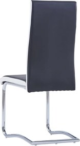 Jídelní židle Allens - 4 ks - umělá kůže | černé