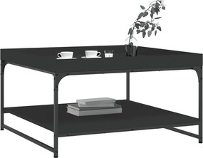 vidaXL Konferenční stolek 80 x 80 x 45 cm kompozit a železo [832813] Barva: kouřový dub