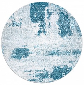 Kusový koberec Lexi modrý kruh 100cm