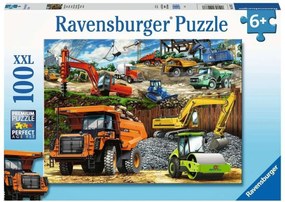 Ravensburger 12973 puzzle stavební vozidla xxl 100 dílků