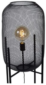 Lucide 45785/01/30 - Stojací lampa MESH 1xE27/40W/230V černá