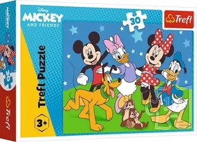 Trefl - Puzzle - Mickey Mouse a přátelé / 30 dílků / 27 x 20 / věk 7+