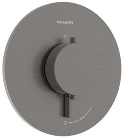 Hansgrohe Ecostat Comfort S - Sprchová baterie pod omítku, s termostatem, kartáčovaný černý chrom 33714340