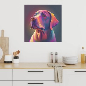 Plakát - Pes, Barevný labrador FeelHappy.cz Velikost plakátu: 40 x 40 cm