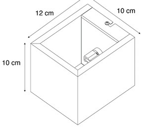 Sada 2 chytrých nástěnných lamp ořechové dřevo vč. Wifi G9 - Transfer