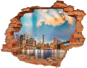 Wallmuralia Fototapeta díra na zeď 3D Brooklynský most 90x70 cm