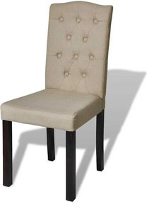 Jídelní židle 2 ks velbloudí textil 240557
