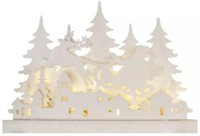EMOS LED dřevěná vánoční krajina se Santou DCWW30