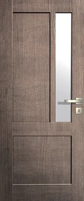 posuvné interiérové dveře do pouzdra LISBONA model 6 Průchozí rozměr: 70 x 197 cm, Orientace dveří: Levé dveře, Dekor: Dub rustikální