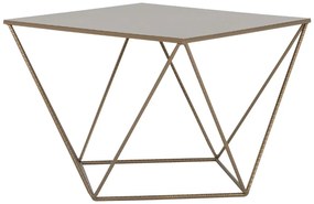 OnaDnes -20% Nordic Design Zlatý kovový konferenční stolek Deryl 60 x 60 cm