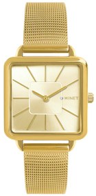 Zlaté dámské hodinky MINET OXFORD ALL GOLD MESH MWL5106
