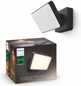 PH 8719514382763 Hue LED White Venkovní nástěnný reflektor Philips Welcome 8719514382763 20,5W 2600lm 2700K IP44 24V černý, stmívatelný - PHILIPS (915005731602)