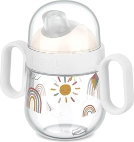 Béžový plastový dětský hrnek 200 ml Sunshine &amp; Rainbow – Mepal