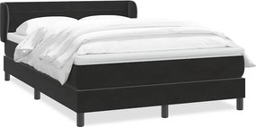 Box spring postel s matrací černá 160x210 cm samet 3317615