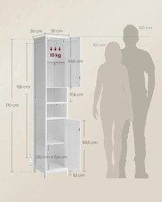 Koupelnová skříňka Vasagle Plata bílá