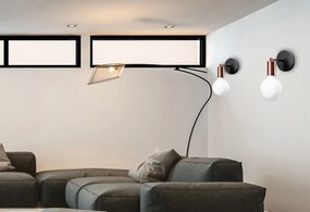 Toolight - kovová nástěnná lampa E27 60W 392205, růžové-zlato, OSW-04019