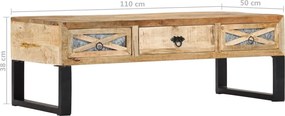 vidaXL Konferenční stolek 110 x 50 x 38 cm masivní mangovníkové dřevo [282760]
