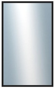 DANTIK - Zarámované zrcadlo - rozměr s rámem cca 60x100 cm z lišty PERLA černá lesklá vysoká (2548)