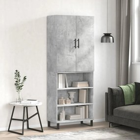 vidaXL Skříň highboard 69,5 x 34 x 180 cm kompozitní dřevo [3196091] Barva: šedá sonoma