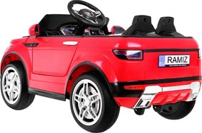 Ramiz Elektrické autíčko Rapid Racer pro děti, červené SUV + dálkové ovládání