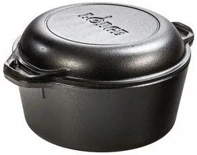 LODGE litinový hrnec Dutch Oven 4,7l s pánví (poklice)