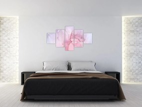 Obraz - Růžové skvrny (125x70 cm)