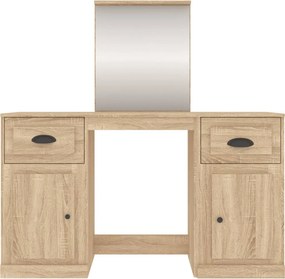 Toaletní stolek se zrcadlem dub sonoma 130 x 50 x 132,5 cm 3185338