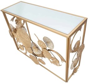 Designová konzole Lauwdina 114 cm zlatá