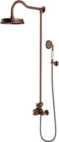 OMNIRES Armance - Sprchový set s termostatem, průměr 22,5 cm, kartáčovaná měď AM5244-6ORB