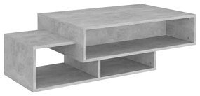 Konferenční stolek betonově šedý 105 x 55 x 32 cm dřevotříska - Default Title