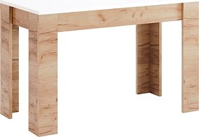 Jídelní stůl 1200x650, dub kraft / bílý Asti