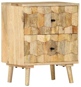 Noční stolek 40 x 30 x 50 cm masivní mangovníkové dřevo,  247722 HangarStore.cz