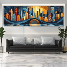 Obraz na plátně - Jasná noc v Torienu FeelHappy.cz Velikost obrazu: 120 x 40 cm