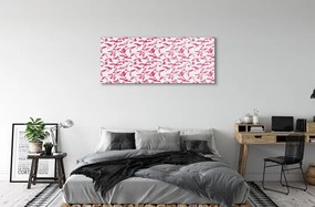 akrylový obraz růžové ptáci 120x60 cm