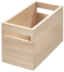 Úložný box ze dřeva paulownia iDesign Eco Wood, 12,7 x 25,4 cm