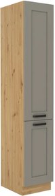 Kuchyňská skříňka LUNA 40 DK-210 2F korpus: dub artisan, barva dvířek: světle šedá CLAY