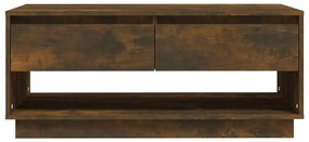 Konferenční stolek kouřový dub 102,5 x 55 x 44 cm dřevotříska - Default Title