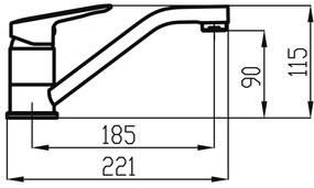 Novaservis - Dřezová/umyvadlová baterie METALIA lesklý chrom