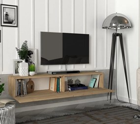 Závěsný televizní stolek ARIX 135 cm, lamino dezén sapphire