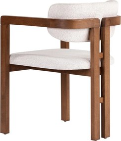 Bílé jídelní křeslo s područkami Toscana – Kalune Design