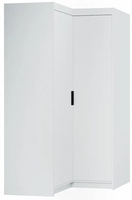 Šatní skříň ELENA 2D NAR rohová | 97,8x97,8 cm | bílá