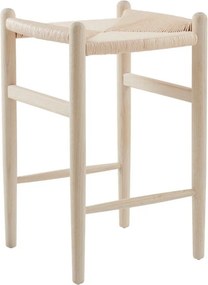 Barová stolička z jilmového dřeva ve světle přírodní barvě (výška sedáku 63 cm) Nattavaara – Jotex