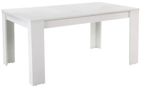 TEMPO Jídelní stůl, bílá, 140x80 cm, TOMY NEW