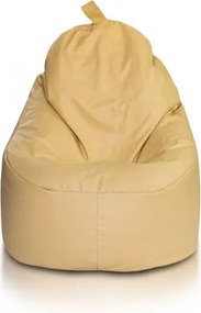 Sedací vak Yoko ekokůže / polyester TiaHome - svetlo oranžová