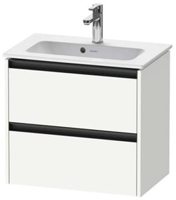 Duravit Ketho.2 - Umyvadlová skříňka 55x61x39 cm, 2 zásuvky, matná bílá K25255018180000