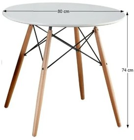 Jídelní stůl GAMIN NEW Tempo Kondela 90 cm