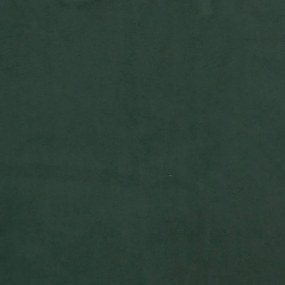 Taštičková matrace tmavě zelená 100 x 200 x 20 cm samet,  347751