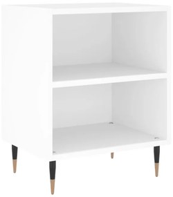 vidaXL Noční stolek bílý 40 x 30 x 50 cm kompozitní dřevo